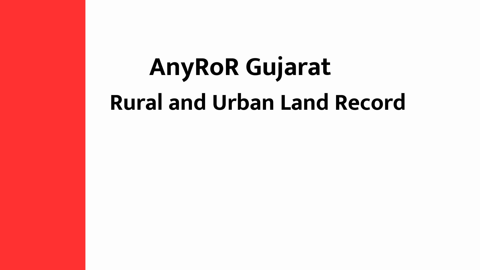 AnyRoR Gujarat - 7/12 Utara, Rural & Urban Land Records 2025